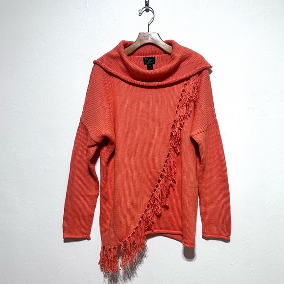 Pure Handknit | Sweaters | Pure Handknit By Neon Buddha Orange Bohemian ...